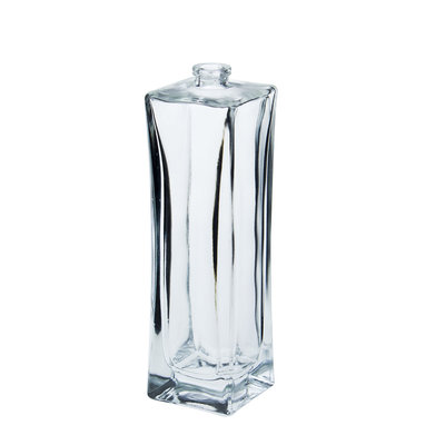 100Ml Colorless Cuboid Empty Perfume Spray Bottles For Perfume Packaging