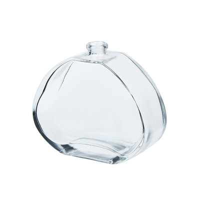 100ml Oval Clear Crimp Spray Perfume Bottle Screen Printing Surface