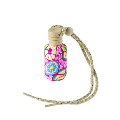 Wooden Cap Protable Car Perfume Bottle Little Perfume Glass Bottle