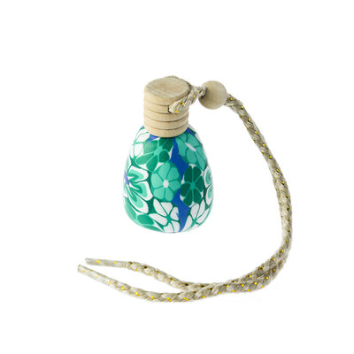 Gradient 5Ml Car Diffuser Bottles With Wooden Cap Screen Printing