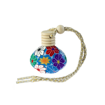 Wood Piston Lead Free Car Perfume Bottle Wooden Cap For Air Freshener