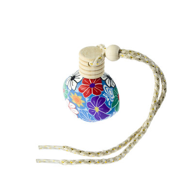 Wood Piston Lead Free Car Perfume Bottle Wooden Cap For Air Freshener
