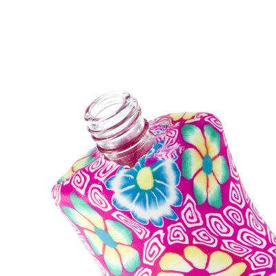 Empty Glass Car Fragrance Bottle For Perfumes Packaging Wood Cap