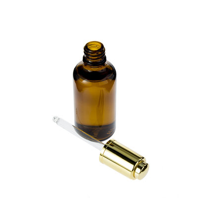 Clear Glass Eye Brown Essential Oil Bottles With Dropper Aromatherapy Containers