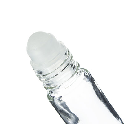 Customized Glass Roll On Perfume Bottles Frosted Amber Roller Bottles