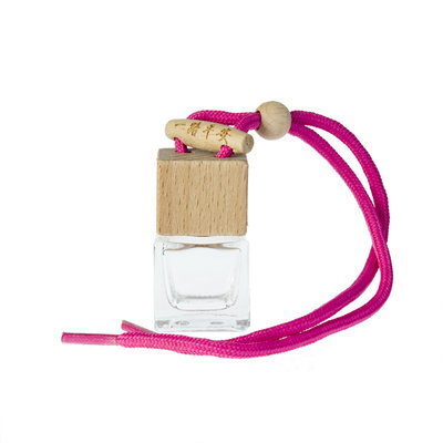 Wooden Screw Cap Car Diffuser Bottles Small Perfume Bottles Cylinder Bottle