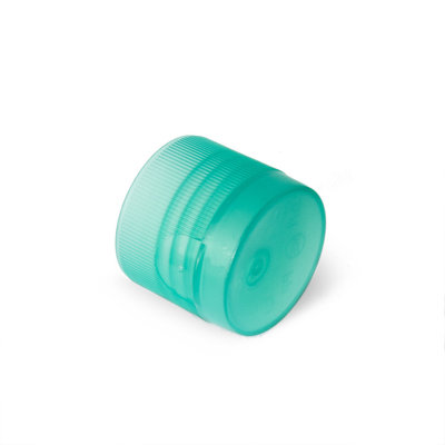 Transparent Green Smooth Disc Top Cap Flip Top Caps For Baby Shampoo