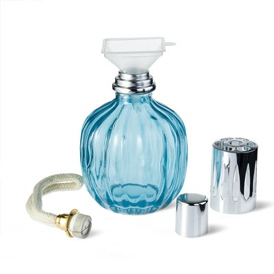 Portable Blue Electric Fragrance Lamp 300Ml Essential Oil Diffuser