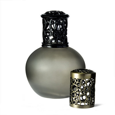 300Ml Black Oil Fragrance Lamps With Screen Printing Surface Handling