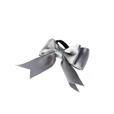 Printed Perfume Bottle Handmade Ribbon Bows Tie With Elastic Loop