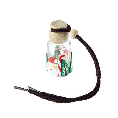Empty Perfume Bottle 5Ml Car Air Freshener Bottle With Wooden Cap