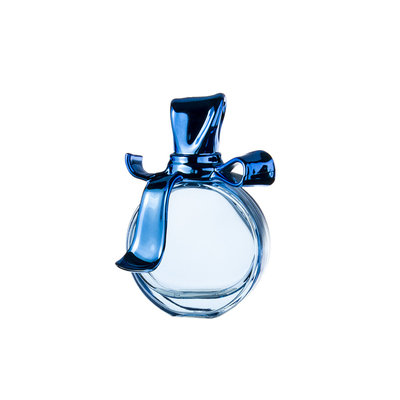 Blue Glass Perfume Spray Bottle Refillable For Perfume Gift Packaging