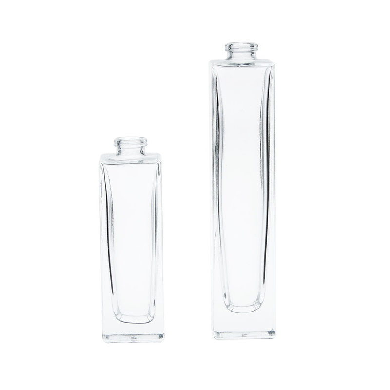 30ml 50ml 100ml Wholesale Cube Glass Perfume Bottles Crimp Version Perfume Glass Bottle