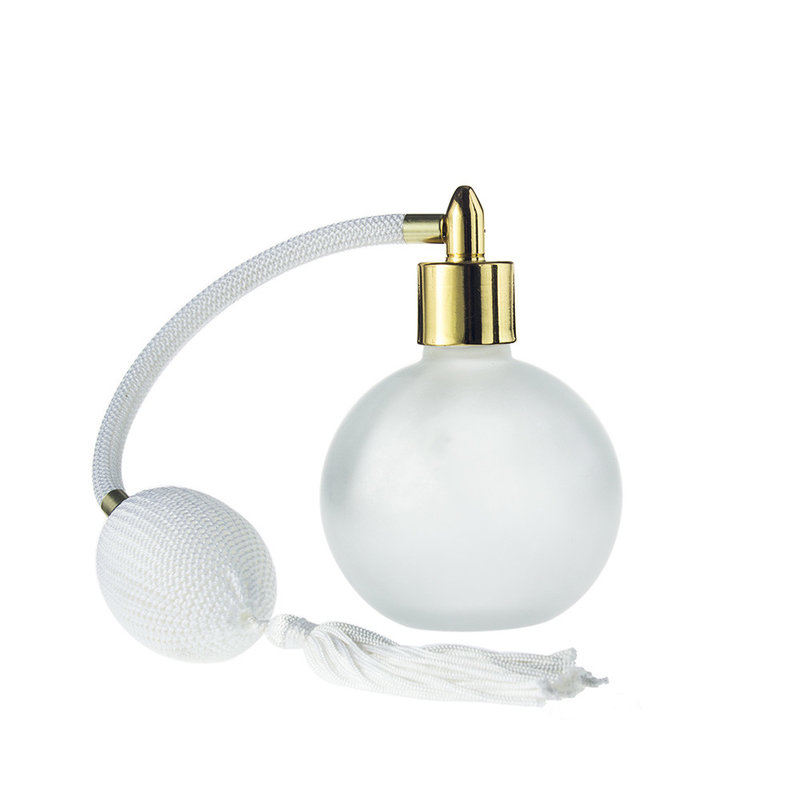 Round Colorless Bulb Perfume Bottle Glass Atomiser Bottles SGS Approve