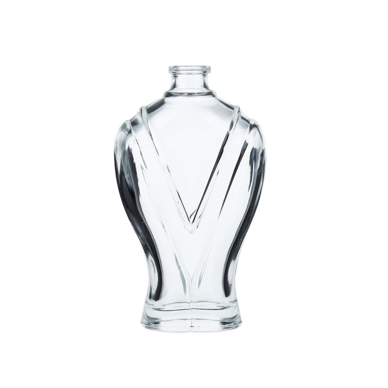 Classic Colorless Glass Pbeautiful Perfume Bottles With Crimp Spray Pump