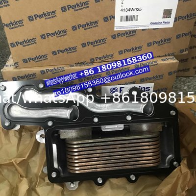 original Perkins Oil Cooler 4134W001 4134W025 for 1104A-44 1104C-44 1104C-44T genuine engine parts