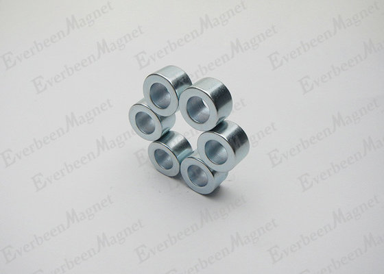 N48 Neodymium Ring Magnets  Plating Zinc Diametrically Magnetized For Sensors