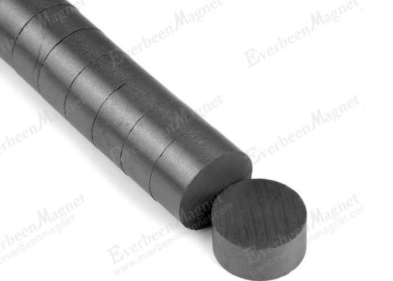 Round Disc Ceramic Hard Ferrite Magnets C5 Powerful High Energy Anti - Rust For Meter