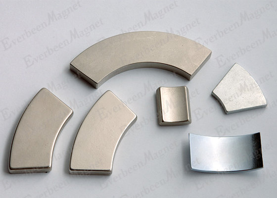 Sintered NdFeB Neodymium Segment Magnets High Powerful 30SH To 42SH For Motors