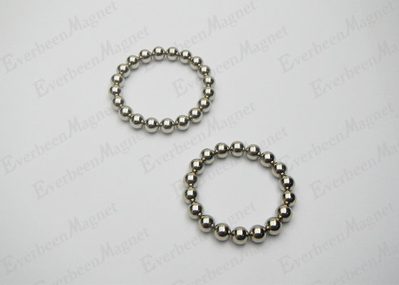 Toys 5mm Neodymium Ball Magnets Ni Chrome Coating NdFeB N35 Grade Customized