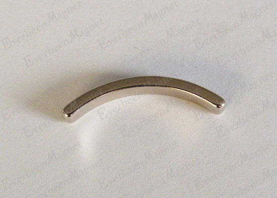 Arc / Motor / Curved Strong Neodymium Magnets , High Powered Magnets Coated Bright Nickel