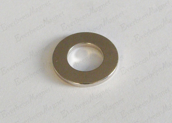 Strong Small Round Magnets Coated Nicuni , Bright Ni Circle Magnets With Holes
