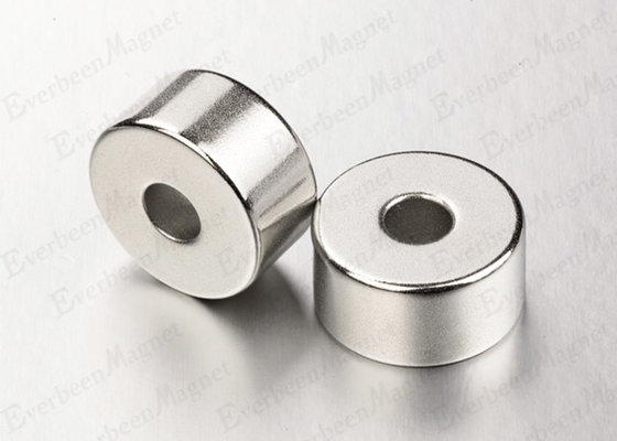 Industrial Circular Magnets With Holes Coated NiCuNi , Strong Circular Magnets