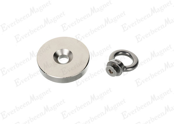 Disc Neo Magnet With Screw Hole OD1 * 3 / 16 Thickness , High Energy Screw In Magnets