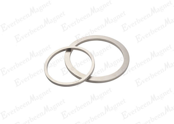 Large Speaker Neodymium Ring Magnets Coated Nickel Axially Magnetized Cusomized