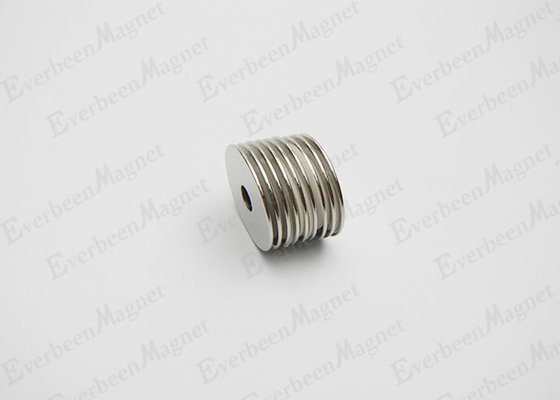 Encoder Sensors Neodymium Ring Magnets N40 Axially Magnetization Anti - Demagnetization