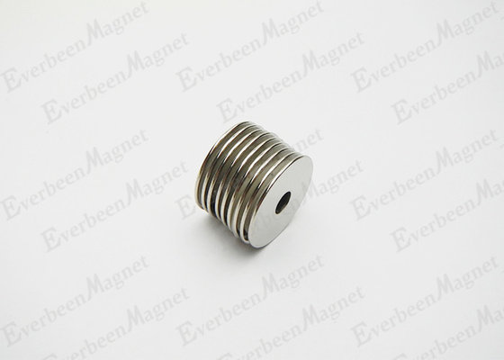 Encoder Sensors Neodymium Ring Magnets N40 Axially Magnetization Anti - Demagnetization