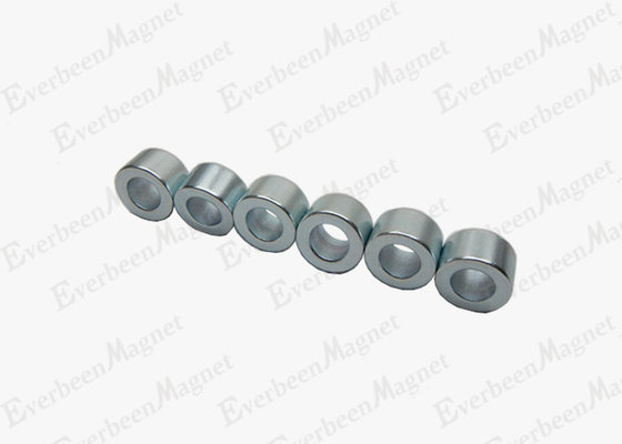 N38 Neodymium Circular Magnets with hole , Zinc Plated NdFeB Neodymium Ring Magnets