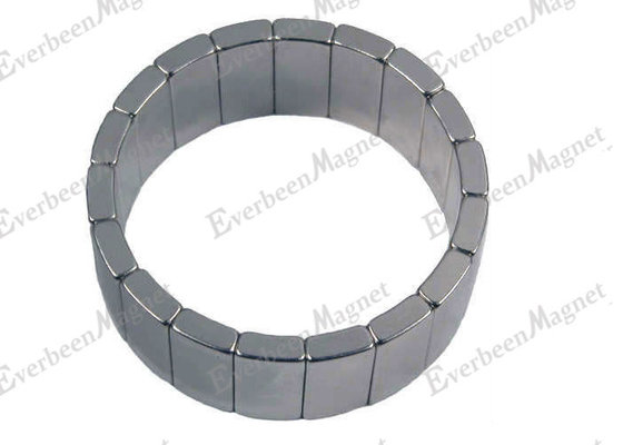 High Energy Large Arc Magnets , Neodymium Arc Segment Magnets Silver / Gold / Black