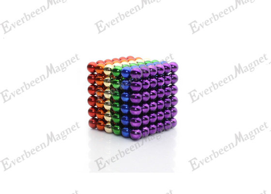 Magic 5mm / 3mm Neodymium Ball Magnets  Colorful For Magnetic Health Product