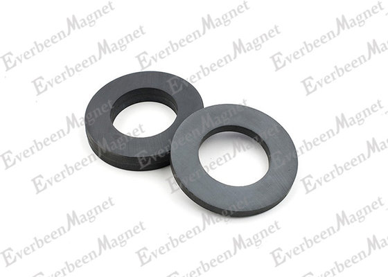 Customized Large Ceramic Ring Magnets , Round Ceramic Magnets Diametrical Magnetized
