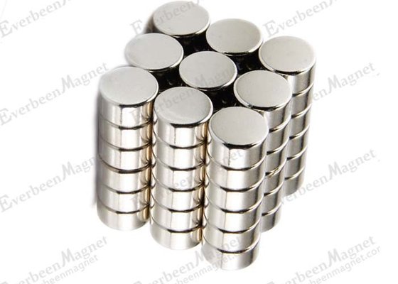 Strong Disc NdFeB Permanent Magnets D10*5mm Thickness Nickel coating