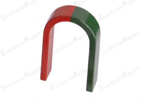 Red Green painted Alnico3 Educational Magnets , Cast AlNiCo Magnets bar