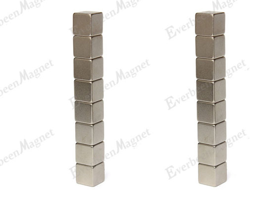 10x10x10mm Neodymium Block Magnets , Permanent Rare Earth Magnet Gold Coating