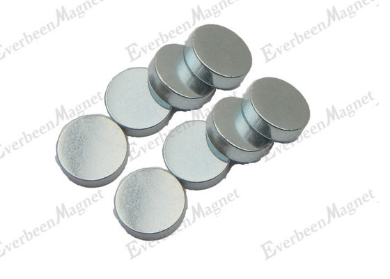 Dia 20*3mm Round Permanent Neodymium Magnets N45 Nickel Coating  For Display Wall