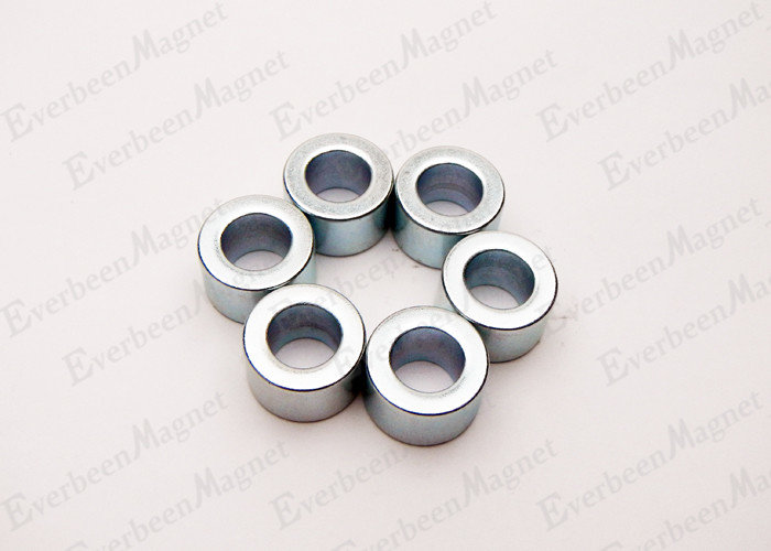 N48 Neodymium Ring Magnets  Plating Zinc Diametrically Magnetized For Sensors