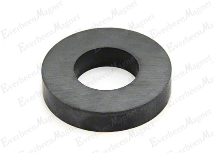 Permanent  Ferrite Ring Magnet , Ferrite Round Magnet Fe2O3 And BaO Or SrO