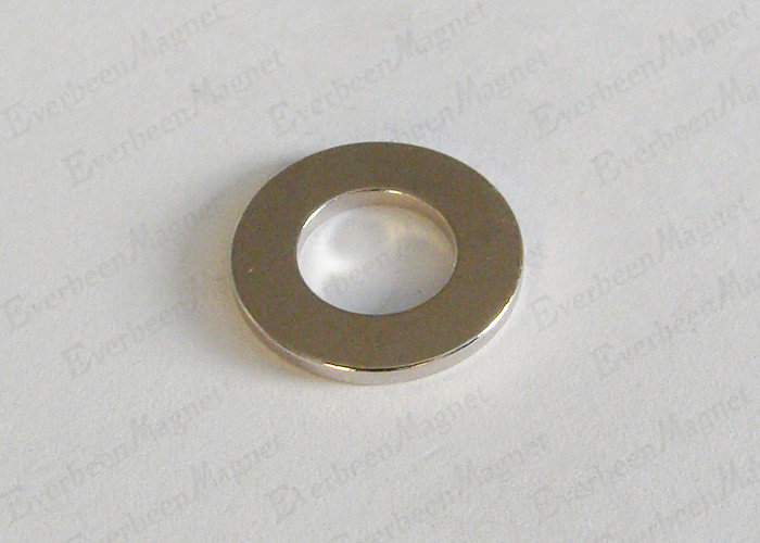 Strong Small Round Magnets Coated Nicuni , Bright Ni Circle Magnets With Holes