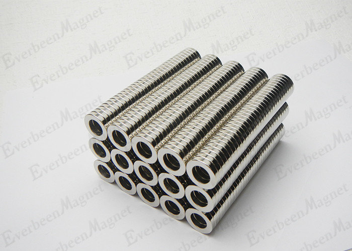 Small / Neo Neodymium Ring Magnets Coated Ni Axial Magnetization OD17 * ID10 * 3mm