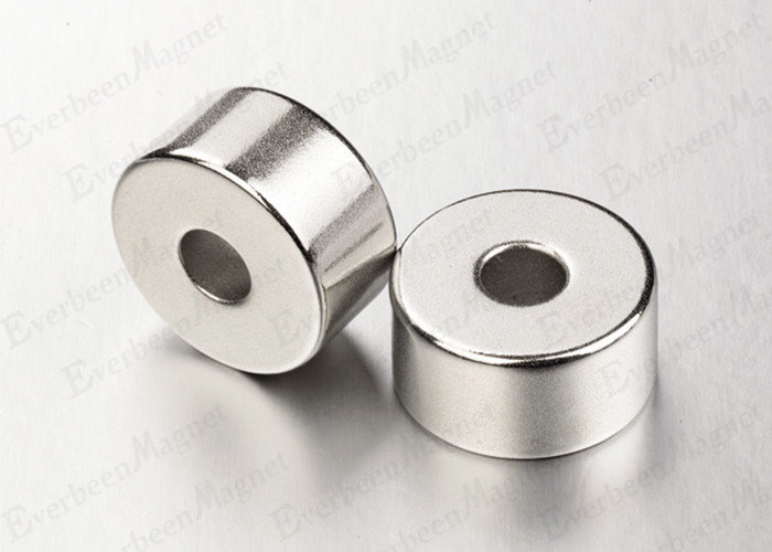 Industrial Circular Magnets With Holes Coated NiCuNi , Strong Circular Magnets