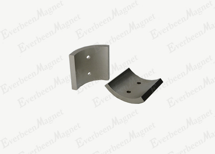 NdFeB N48 Neodymium Magnets , Powerful Rare Earth Magnets Tile Shape With Two Holes