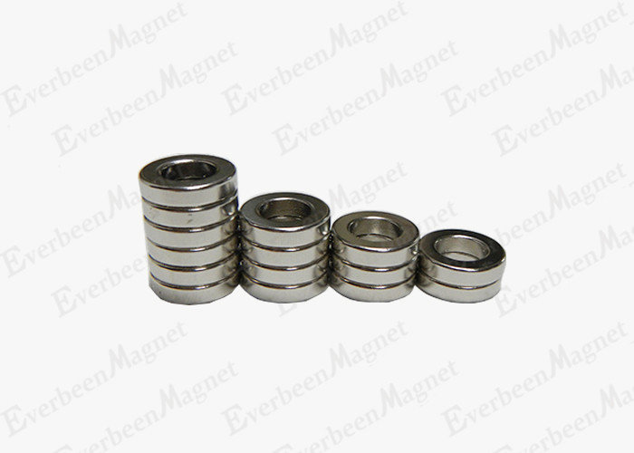 Anti - Rust  N45 Small Ring Magnets , Tiny Round Magnets 18 Od X 10 Id X 4 Mm Thickness