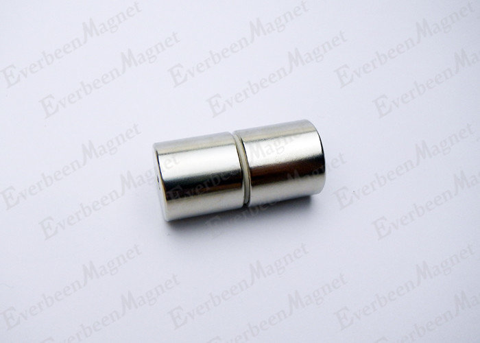 Cylinder Neodymium Rare Earth Magnets Ni Plating 80 Celsius Degree For Electronic Products