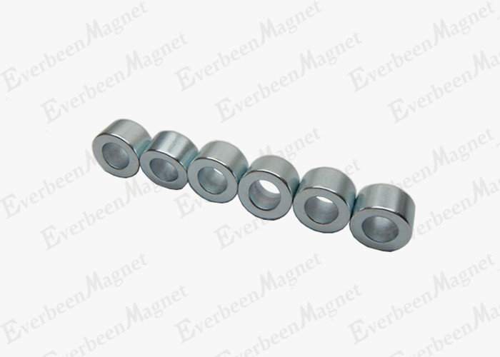 N38 Neodymium Circular Magnets with hole , Zinc Plated NdFeB Neodymium Ring Magnets