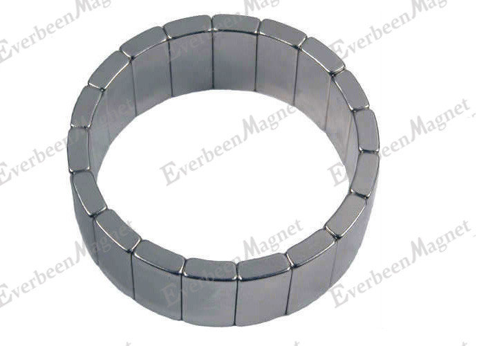 High Energy Large Arc Magnets , Neodymium Arc Segment Magnets Silver / Gold / Black
