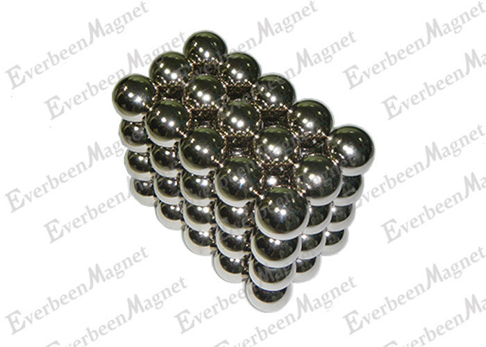 Little / Mini Neo Cube Neodymium Ball Magnets 3 / 4 " Diameter Nickel Plated For Education